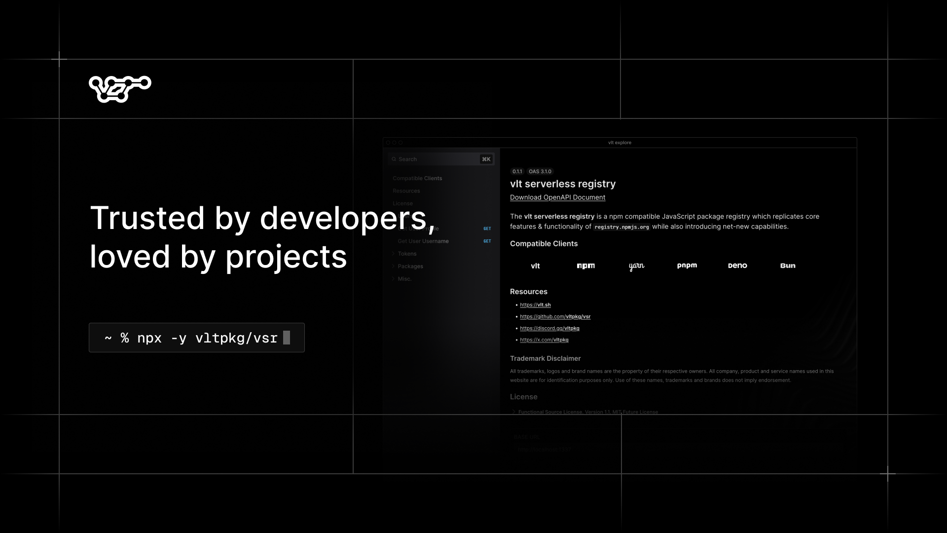 Serverless Registry | vlt /vōlt/